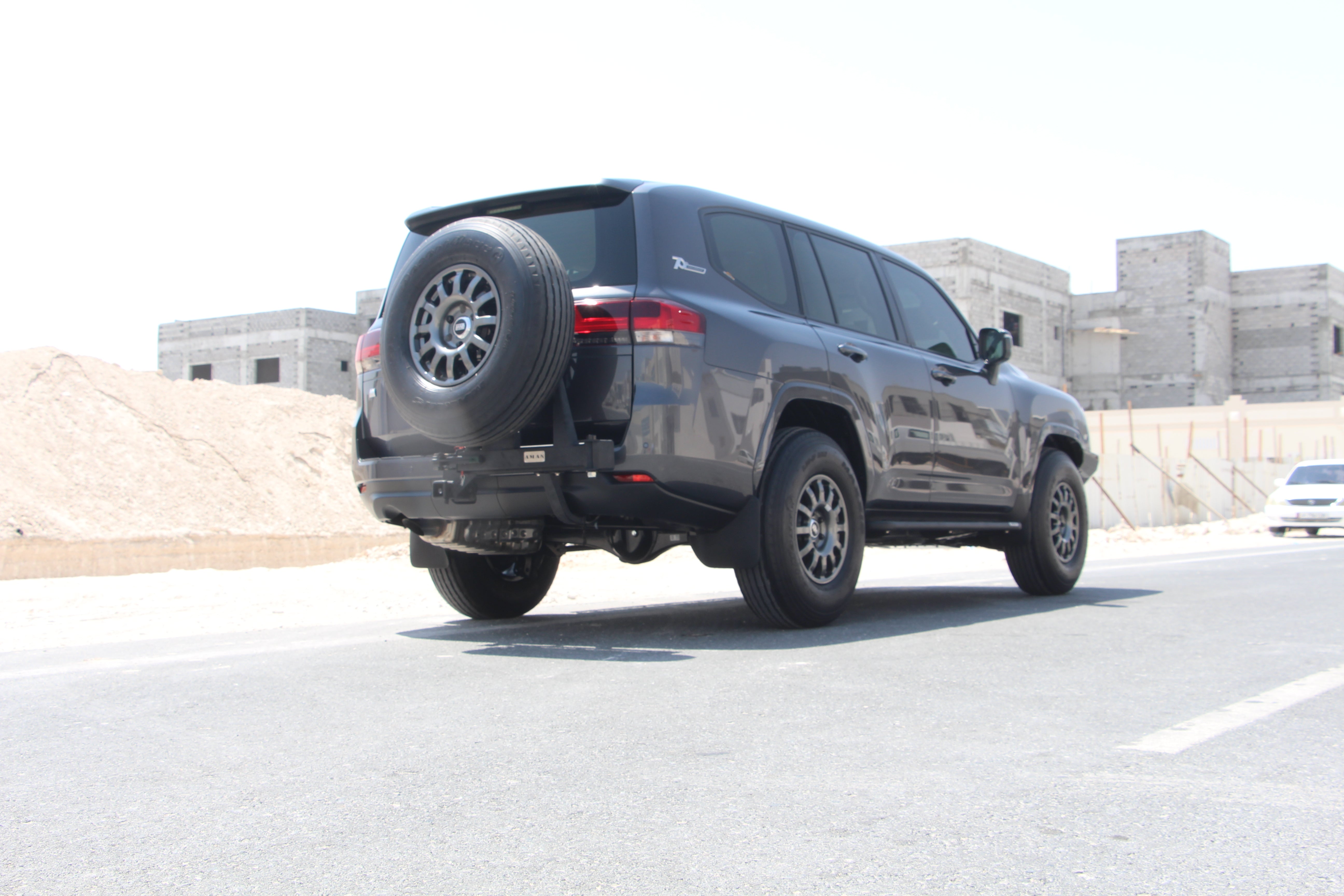 LC300 Rear Spare Tyre Rack - NEW – AMAN
